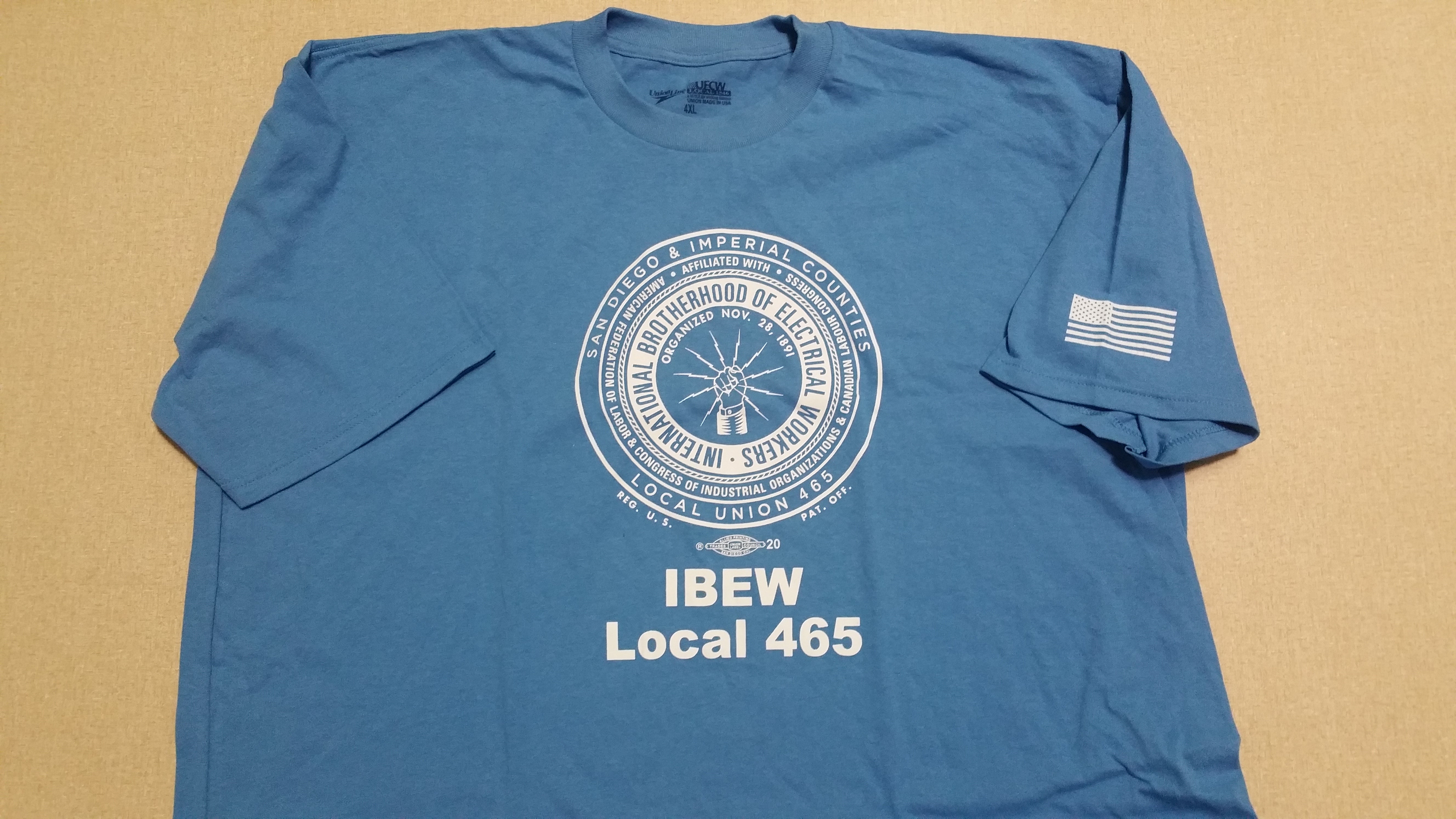 IBEW 465 BABY BLUE T-SHIRTS – IBEW465 MERCH